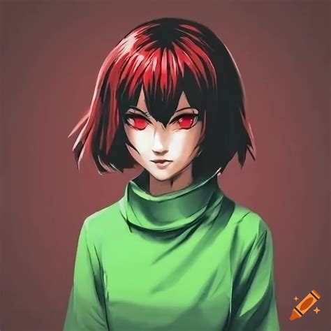 Older Chara From Undertale In A Dynamic And Atmospheric Digital Art