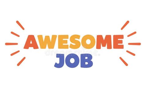 Awesome Job Clip Art Stock Illustration Illustration Of Rays 369604052