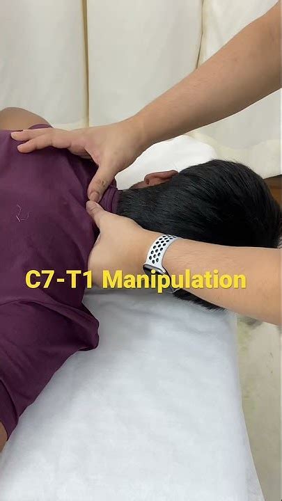 Cervicothoracic Junction Manipulation C7 T1 Youtube