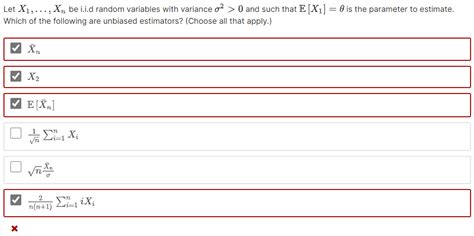 solved let x1 … xn be i i d random variables with variance