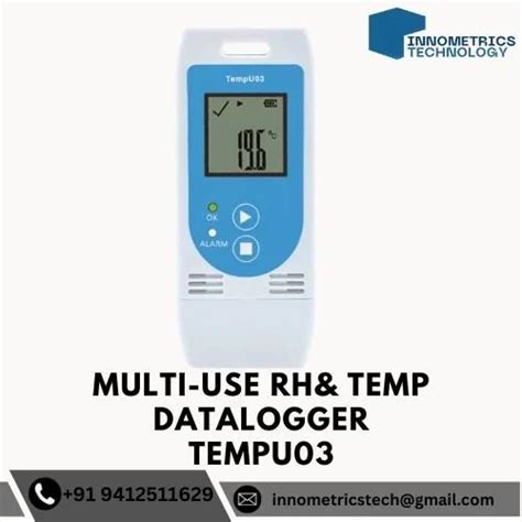 Lcd Tempu03 Multi Use Temperature Data Logger For Industrial Pdf At ₹ 1300piece In Agra