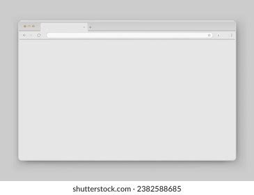 Browser Window Realistic Gray Empty Browser Stock Vector Royalty Free Shutterstock