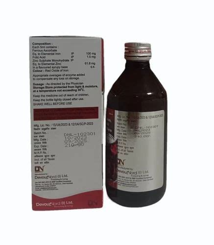 Iron Supplement Syrup 50 Ml At ₹ 210bottle In Haridwar Id