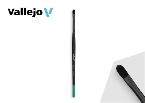 Vallejo Shader Filbert Shader Flat Synthetic Brush No 4 Everything