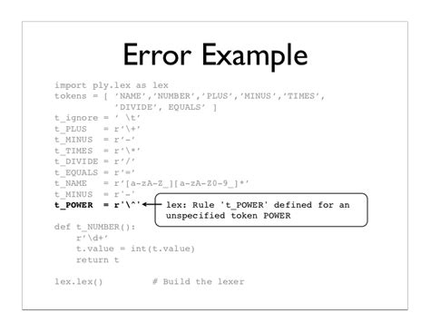 Python Ply Programming 33 Python Lex And Token Values