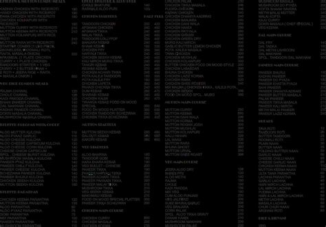 Menu At FOOD ON MOOD RESTAURANTS Mumbai