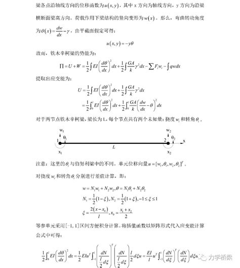 Python有限元分析 伯努利梁与铁木辛柯梁对比 墨天轮