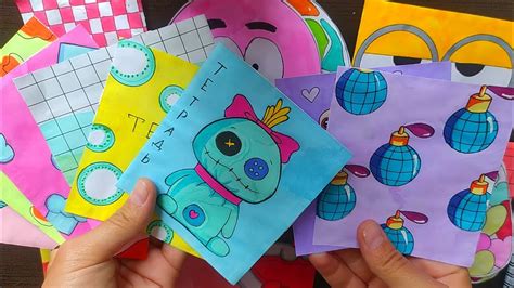 распаковка бумажных сюрпризов коллекция тетради Youtube