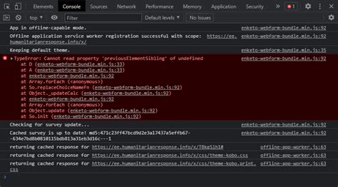 Loading Errorr Typeerror Cannot Read Property Previouselementsibling