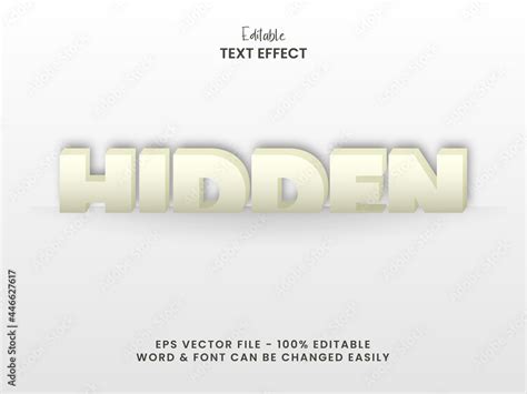 Hidden Text Effect Style Editable Font Text Effect Slice Half Font