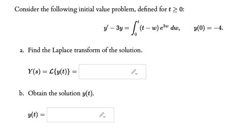 Solved Consider The Following Initial Value Problem Defined
