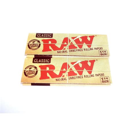 Raw Classic Rolling Papers 1 14 Size 2 Pack Kings Pipes