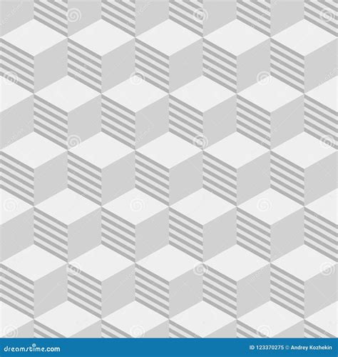 Abstract Isometric Cubes Seamless Pattern Stock Vector Illustration Of Cloth Abstract 123370275