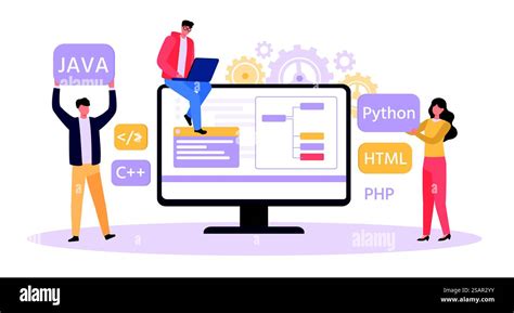 Programmer And Designer Developing Website Software Developer Writing Python Java Html Code