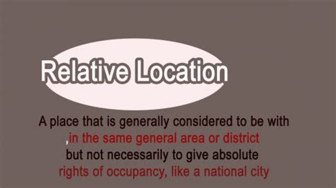 Relative Location Definition Geography