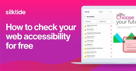 How To Check Your Web Accessibility For Free Silktide