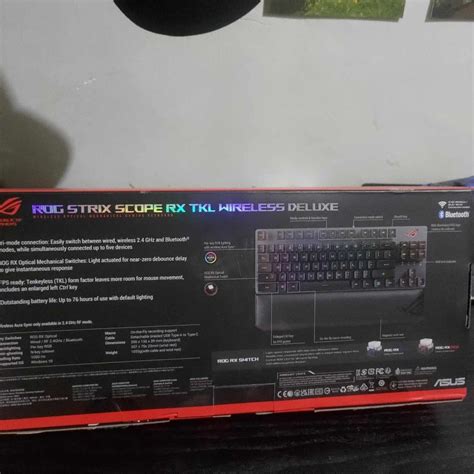 ASUS ROG Strix Scope RX TKL Deluxe Wireless Computers Tech Parts Accessories Computer