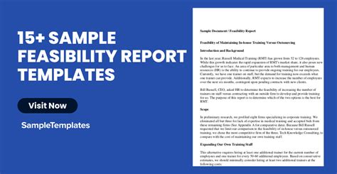 FREE 15 Sample Feasibility Reports In MS Word PDF Google Docs PDF