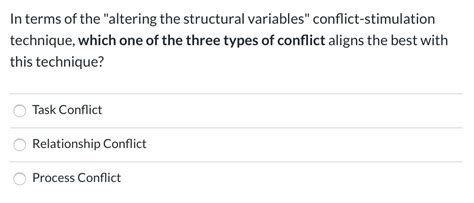 Solved In Terms Of The Altering The Structural Variables