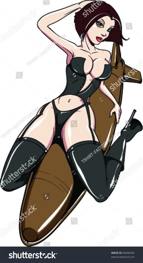 Vector Pin Up Girl Stock Vector Royalty Free 82666030 Shutterstock