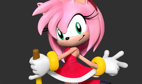 Amy Rose Sonic The Hedgehog 4 3d Model By Sinh Nguyen