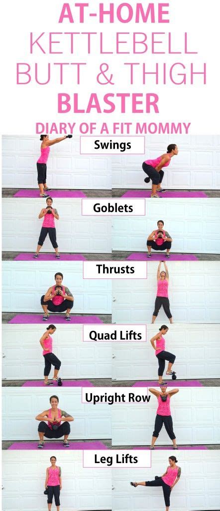 Beginners Kettlebell Home Workout Diary Of A Fit Mommy Mommy Workout Workout Kettlebell