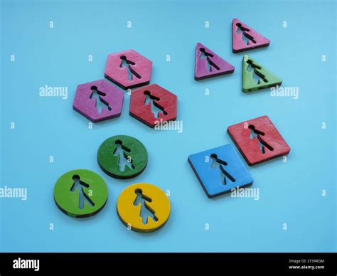 Various Geometric Shapes As Symbol Market Segmentation And Target