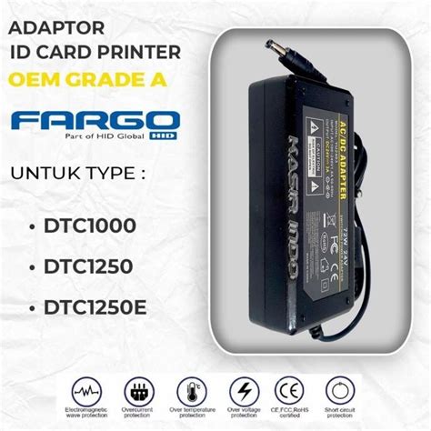 Jual Adaptor Fargo Dtc 1000 Dtc 1250 Dtc 1250e Id Card Printer