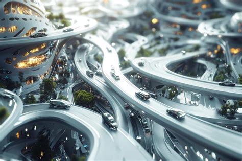 Sustainable Transportation Networks Premium Ai Generated Image