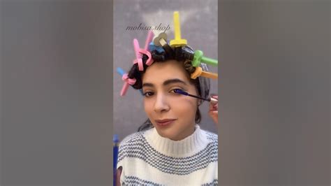 🥹🦋فر کردن مو با بیگودیای فومی🌈 Youtube