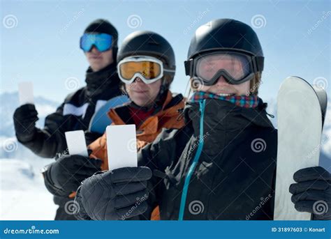 Gruppo Del Biglietto Della Tassa Di Ammissione Dello Sci Di Amici