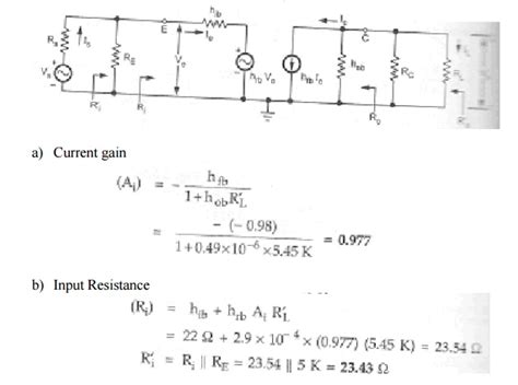 Small Signal Low Frequency H Parameter Model