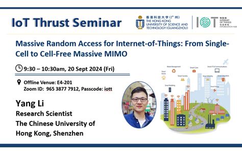 Iot Thrust Seminar Massive Random Access For Internet Of Things From