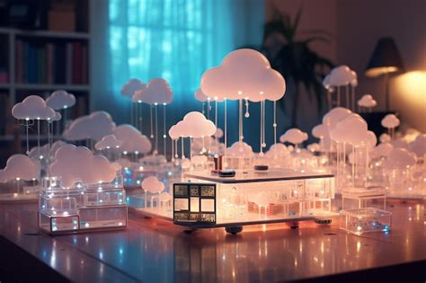 Premium Photo A Close Up Shot Of Cloud Based Iot Devices In A Smart Home