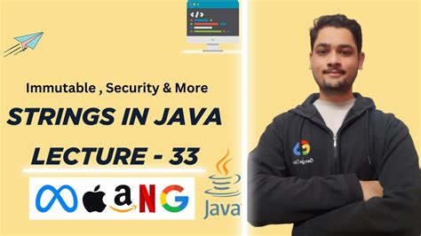 strings in java lecture 33 youtube
