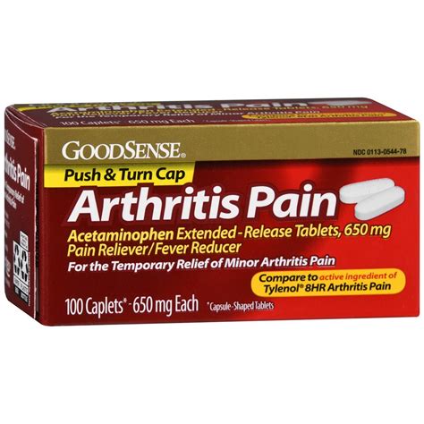 Goodsense 24100s Acetaminophen Arthritis 650 Mg Caball Sales