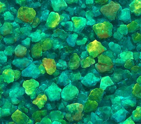 Vibrant Teal And Green Gemstone Texture A Sparkling Background Stock Illustration Illustration
