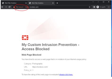 Technical Tip Block Page For Blocked Website Fortinet Community