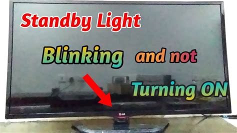 Standby Light Blinking And Not Turning ON LG LED TV Repair Tagalog