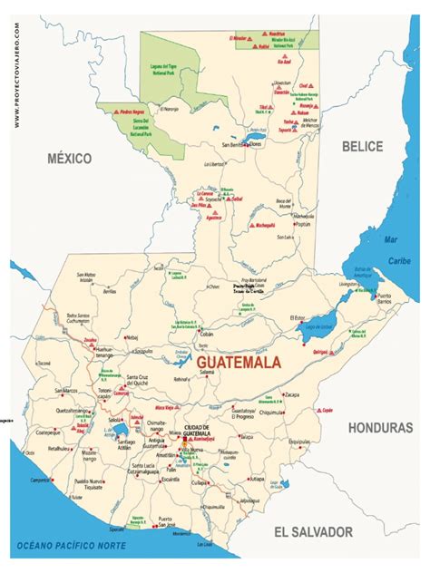 Mapa Con Los 5 Puertos De Guatemala Pdf