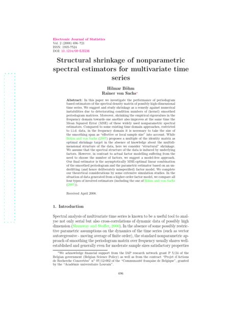 Structural Shrinkage Of Nonparametric Spectral Estimators For