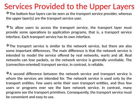 Transport Layer In Computer Networks Pptx Ppt