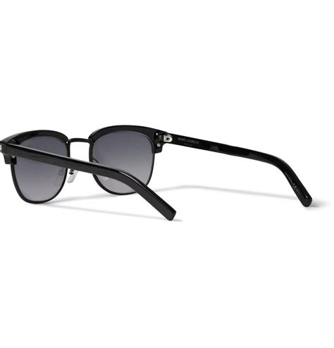 Lyst Saint Laurent Bold 5 Squareframe Acetate Sunglasses In Black For Men