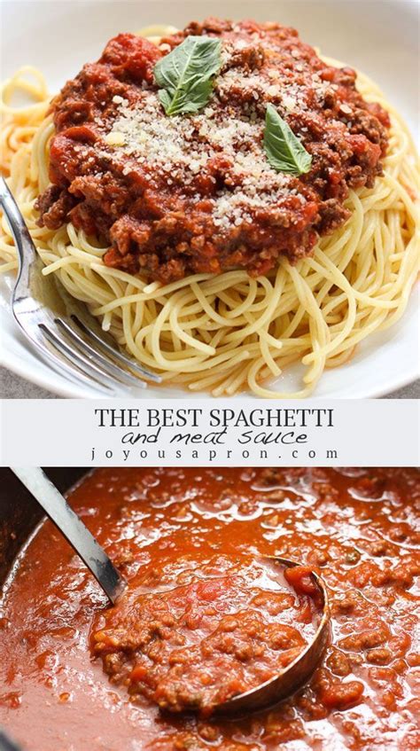 The Best Spaghetti And Meat Sauce With Red Wine Joyous Apron