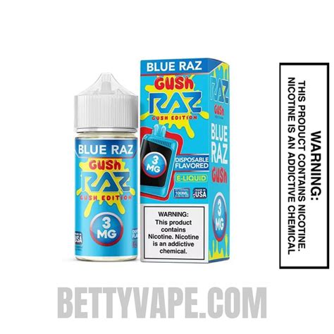 Blue Raz Gush Raz Vape Juice 100 Ml Betty Vape
