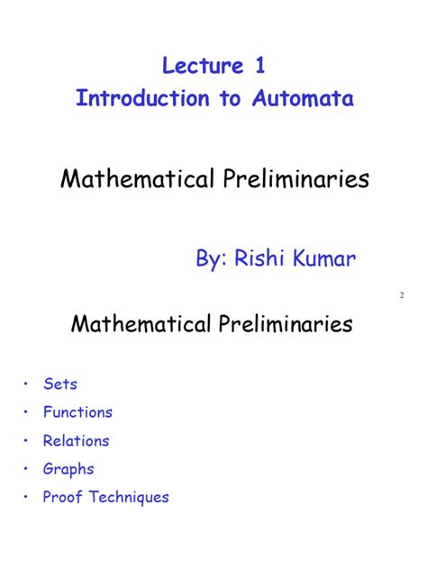 Introduction To Automata Pdf