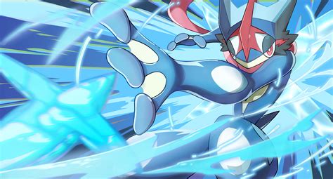 Gqi Pixiv 11877511 Ash Greninja Greninja Nintendo Pokemon