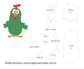 Eu Amo Artesanato A Turma Da Galinha Pintadinha Com Moldes Turma Da