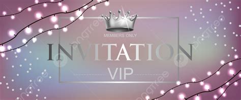 왕관과 화환이 있는 Vip 초대장 템플릿 Psd 다운로드 디자인 자료 다운로드