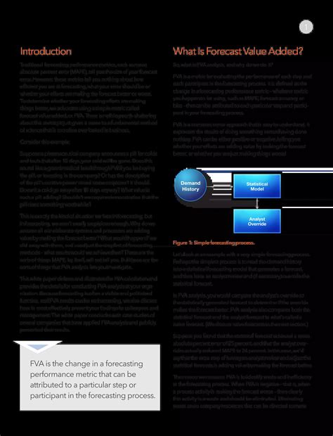 Forecast Value Added Analysis 106186 Pdf